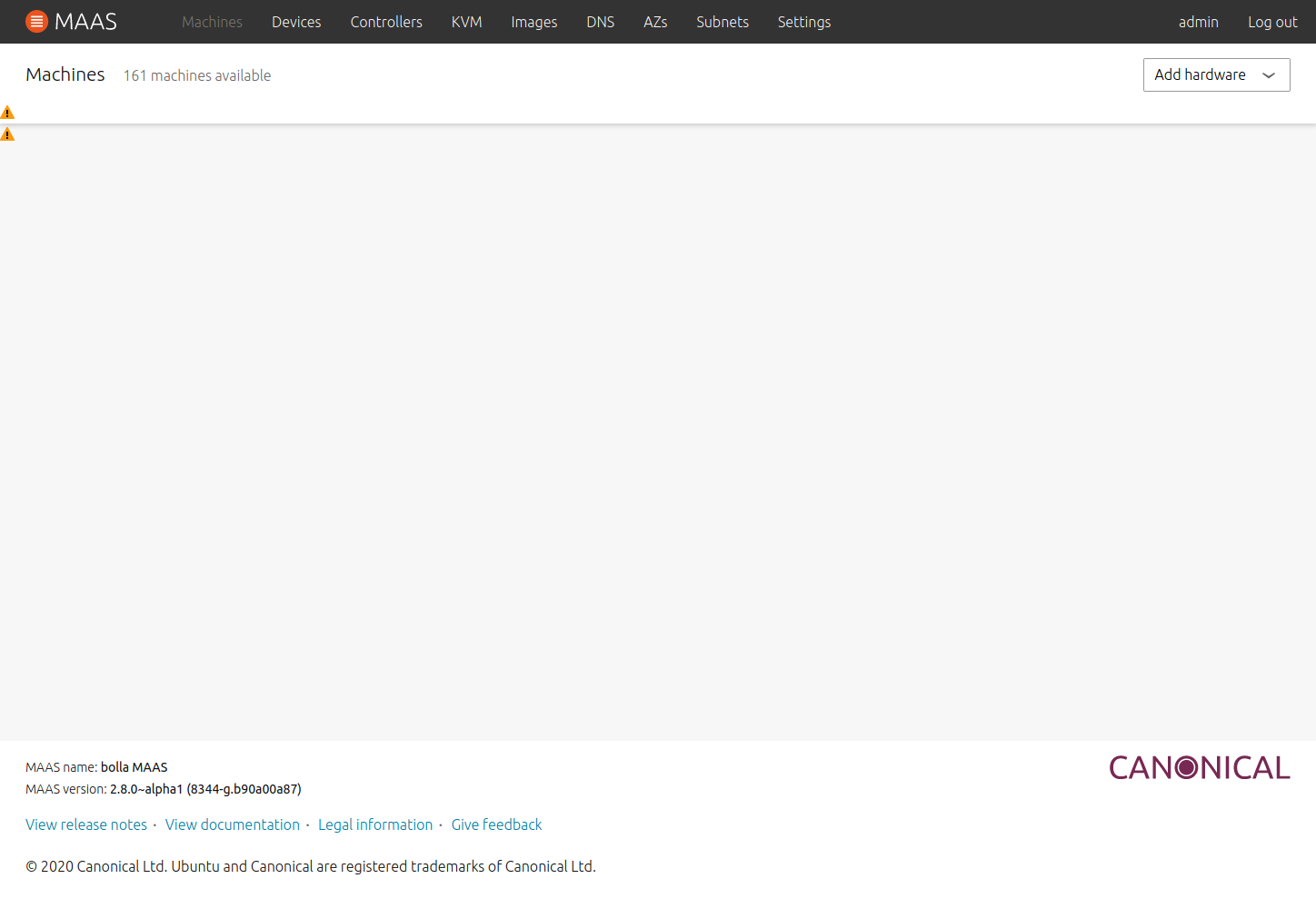 Angular views are displaying as warning icons · Issue #977 · canonical/maas-ui · GitHub