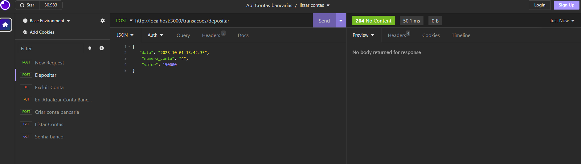 GitHub - codermila/Api-Sistema-Financeiro-Bancario