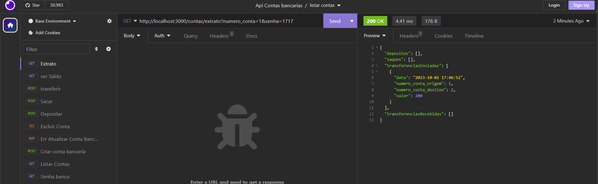 GitHub - codermila/Api-Sistema-Financeiro-Bancario
