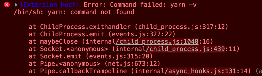 when I run childProcess.exec in my extension got some error · Issue ...