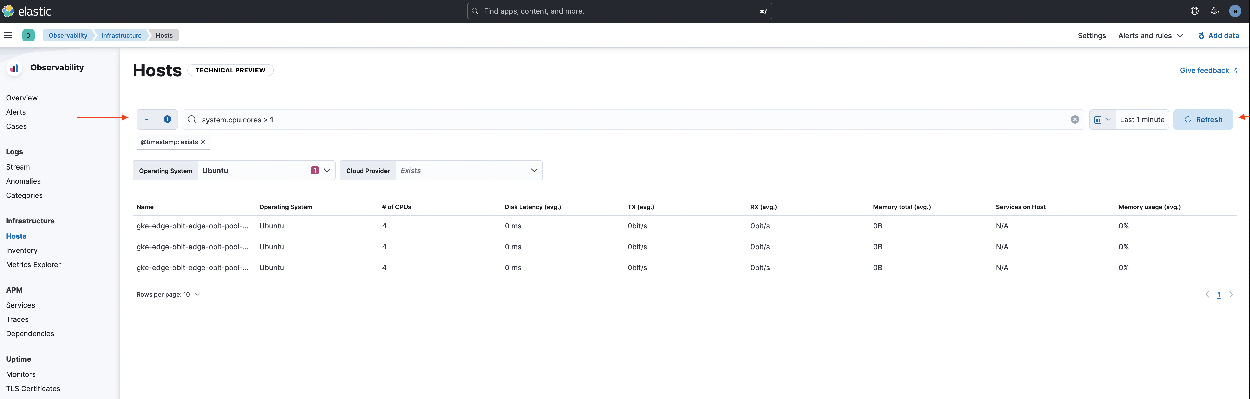 [Infrastructure UI] Host View: Unified search bar has wrong size · Issue #146670 · elastic ...