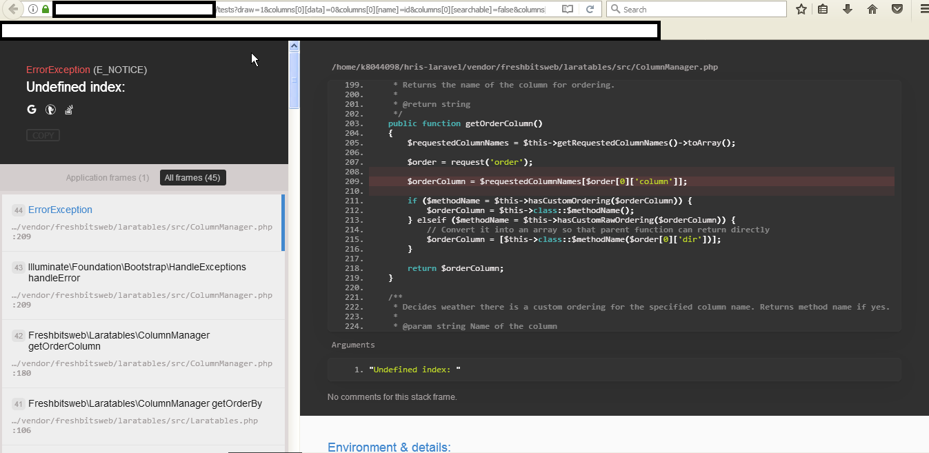 Old Browser Incompatibilities? · Issue #70 · freshbitsweb/laratables · GitHub