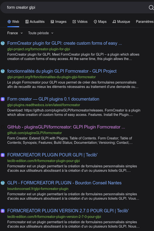 Correct FormCreator name in plugins list · Issue #2307 · pluginsGLPI/formcreator · GitHub
