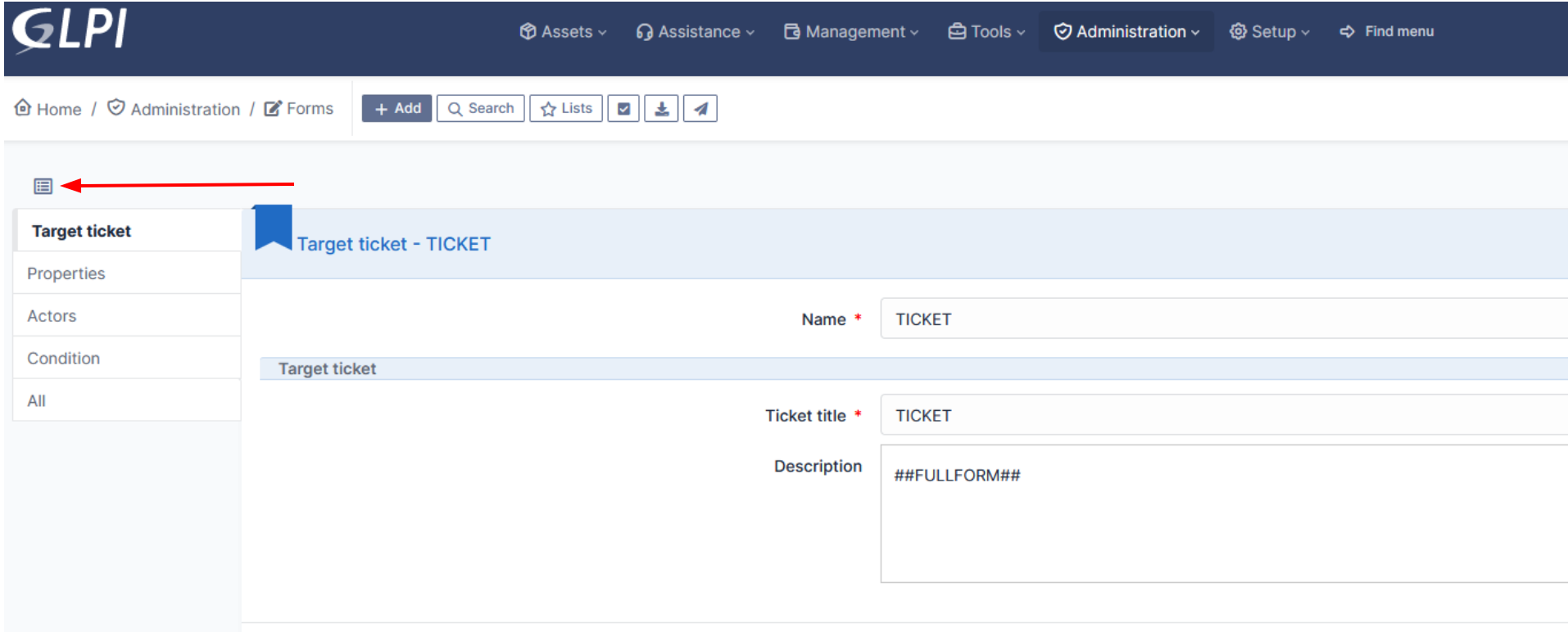 Form targets UX · Issue #2606 · pluginsGLPI/formcreator · GitHub