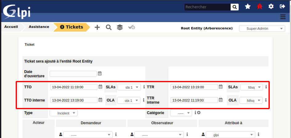 [GLPI 10] missing fields in ticket creation form · Issue #11284 · glpi-project/glpi · GitHub