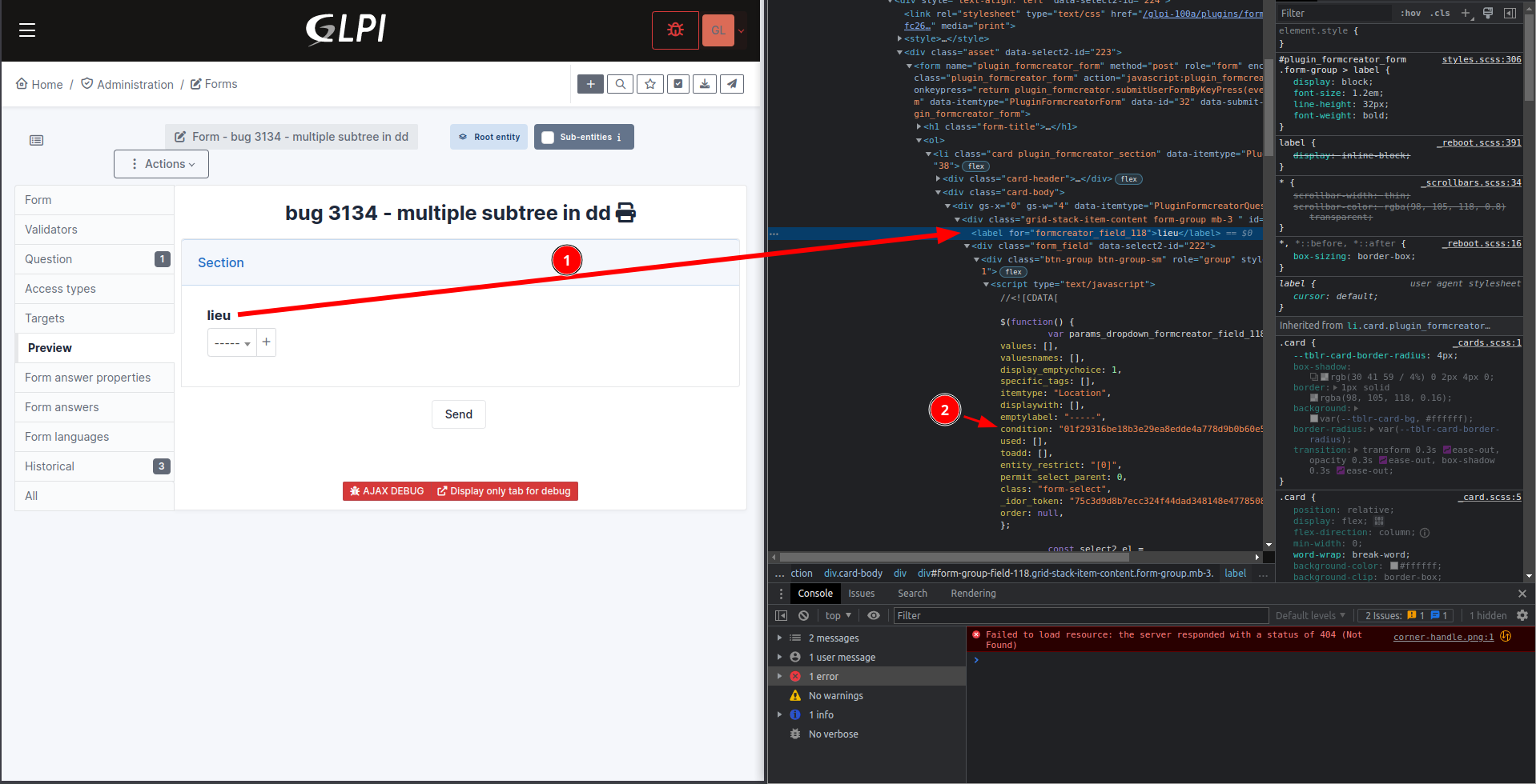 Formcreator 2.13.3 - Questions - Type Dropdown - ITIL Categories · Issue #3134 · pluginsGLPI ...