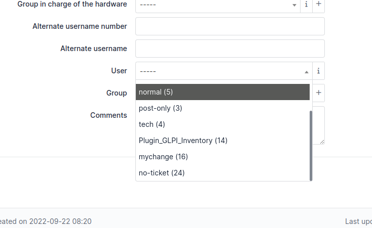 Functionality - Adding a login to the user's surname and first name in the ticket · Issue #3205 ...