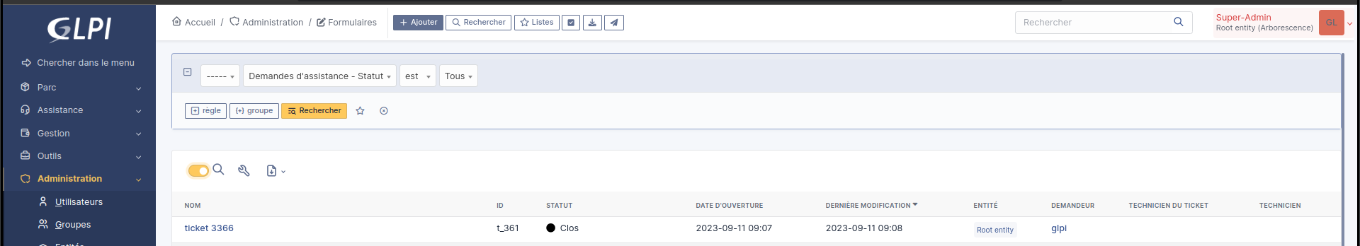 Form Answer Status not showing Ticket Status · Issue #3366 · pluginsGLPI/formcreator · GitHub