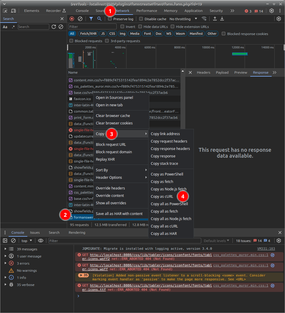Message d'erreur "Une Erreur interne est survenue" lors de la validation d'un formulaire · Issue ...