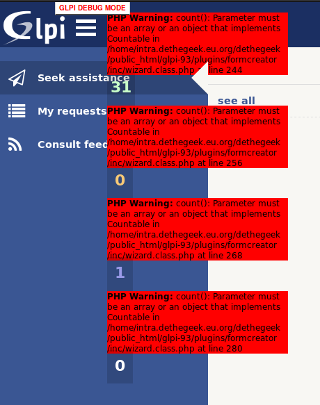 warning in service catalog · Issue #1076 · pluginsGLPI/formcreator · GitHub