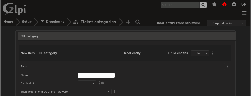 darker theme : text inputs with while background · Issue #8261 · glpi ...