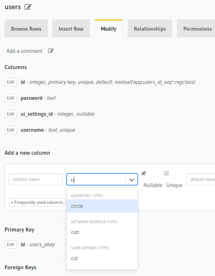 Unable to set column to citext · Issue #2812 · hasura/graphql-engine · GitHub