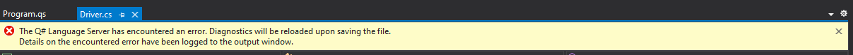 Visual Studio 2019 (v16.5.1) Is Having Issues With Q# Applications · Issue #391 · microsoft ...