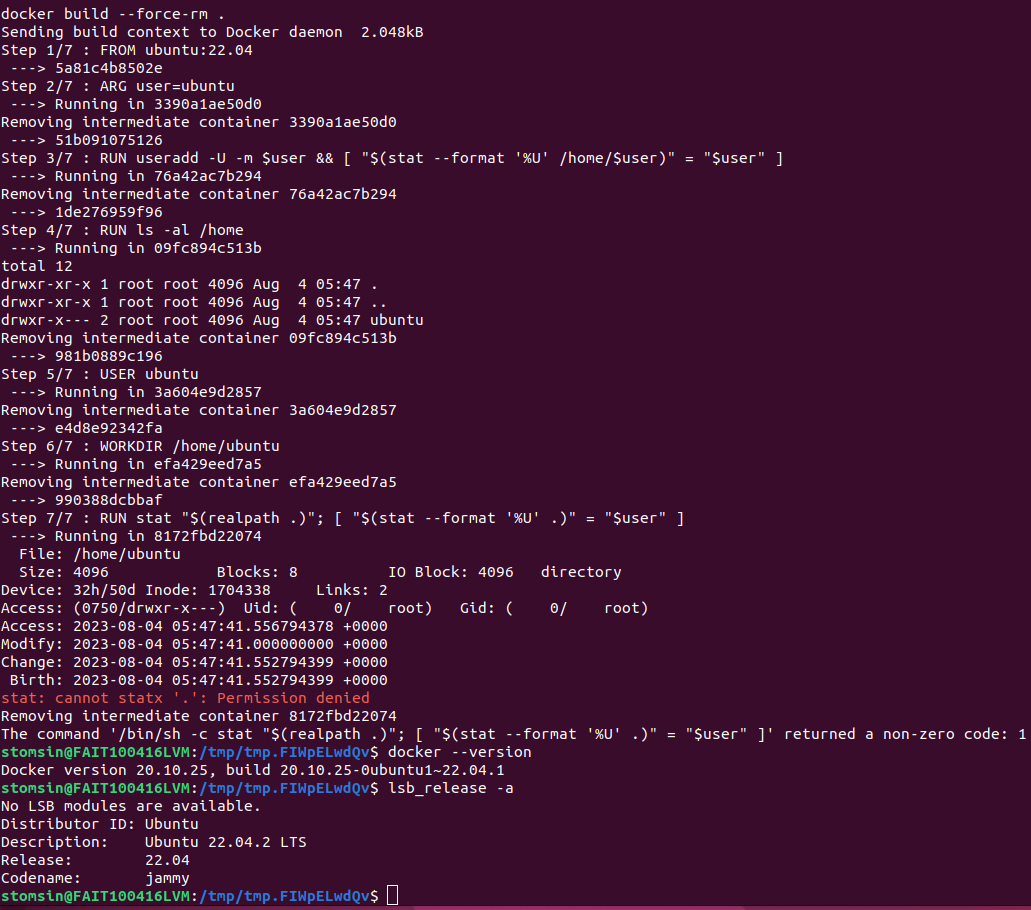 RUN chown command does not work as expected · Issue #4481 · docker/cli · GitHub