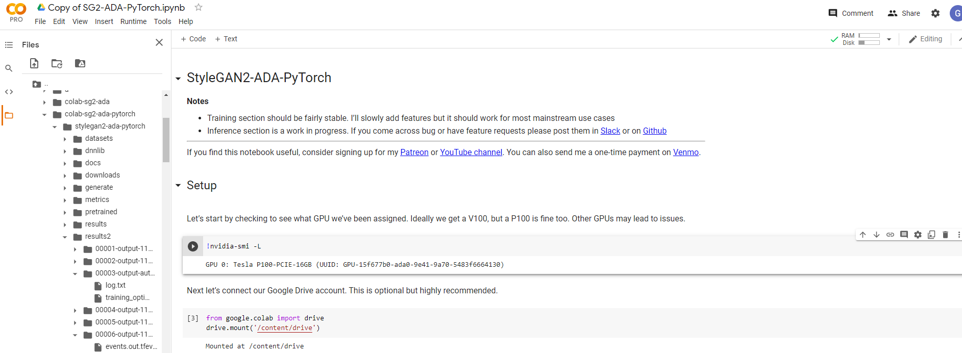 Exiting Message when trying to resume training on Colab · Issue #101 · NVlabs/stylegan2-ada ...