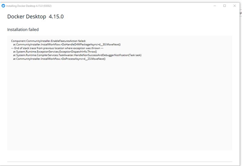 Unable To Install Docker Desktop 4150 · Issue 13114 · Dockerfor Win 9622