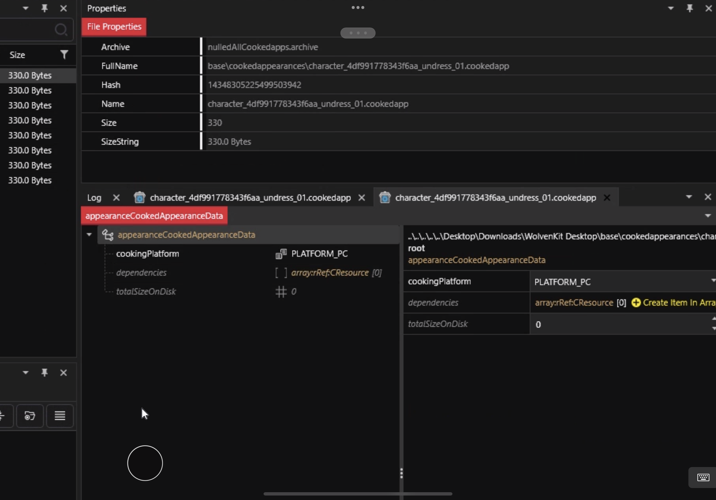 Editing the appearanceResource within WKit 8.5 RC1 is bugged. · Issue ...