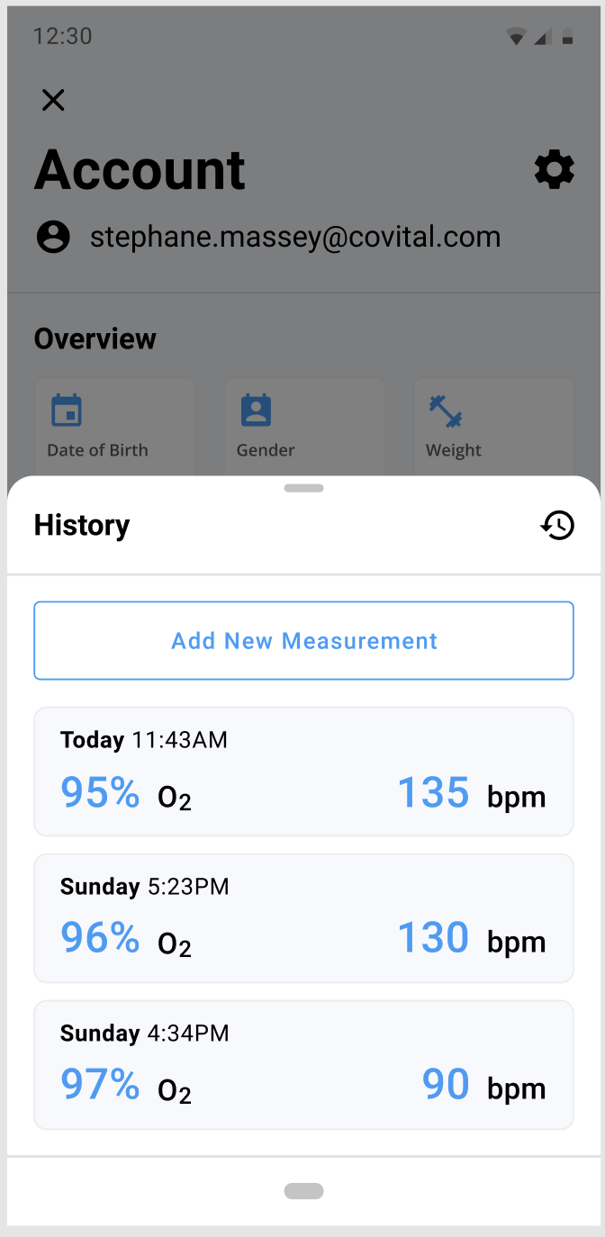 Account needs "Add New Measurement" button · Issue #76 · CoVital ...