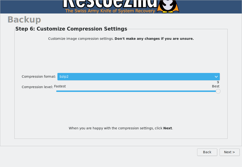 Add ability to create images with more compression options (including bzip2 and others) · Issue ...