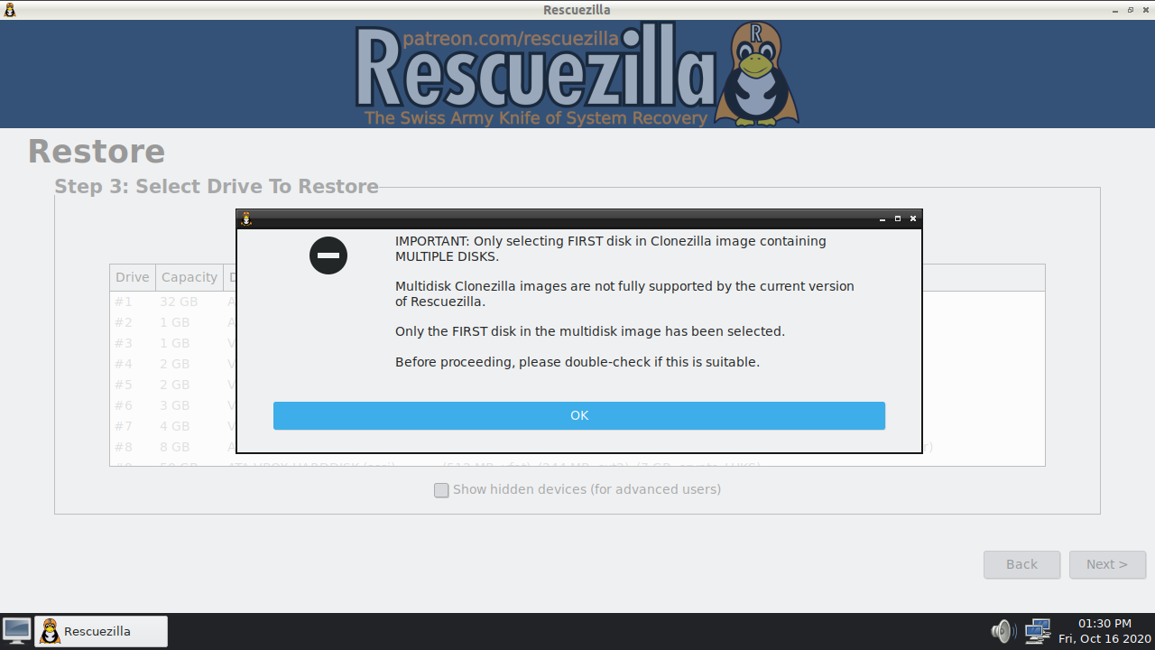Add ability to select image from "multidisk" Clonezilla image · Issue #123 · rescuezilla ...