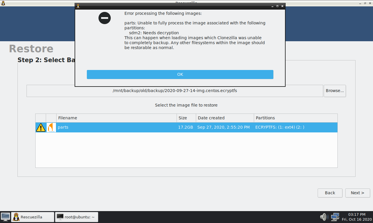 Add ability to decrypt "eCryptfs" encrypted Clonezilla images · Issue #124 · rescuezilla ...