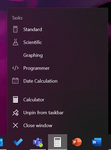 Jumplist and Start menu quick icons are missing for graphing mode · Issue #1005 · microsoft ...