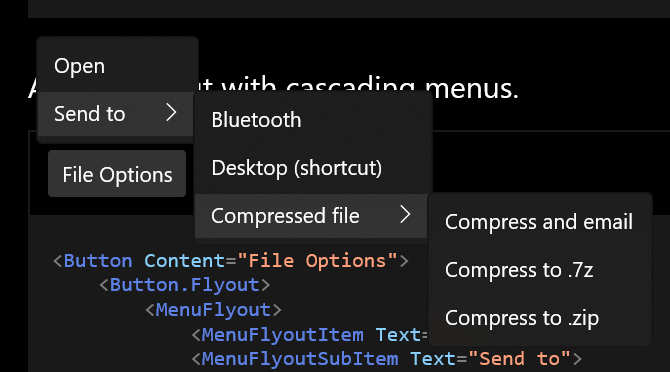 Context menu style picker should show up as a nested context menu · Issue #977 · microsoft ...