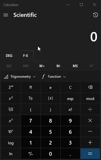 Windows Calculator Negative Exponent ABIEWZA