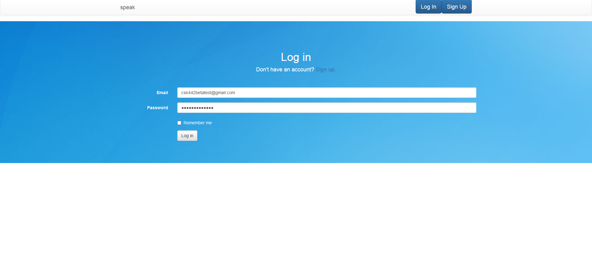 Bug Report: Can't Login After Registering · Issue #81 · CSE442-SPEAK/speak · GitHub