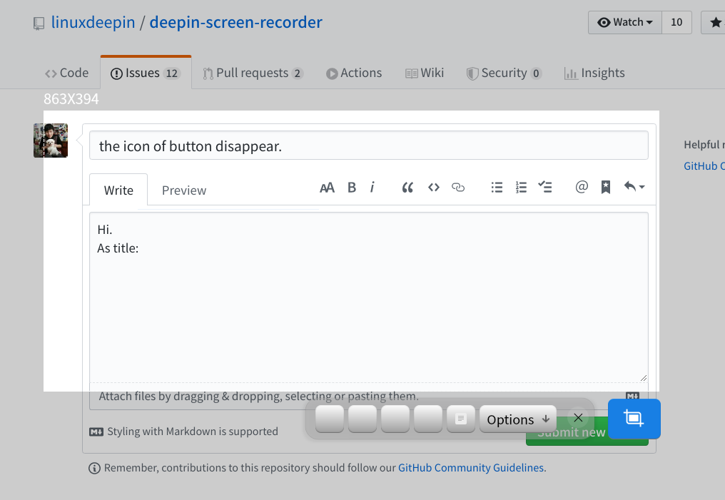the icon of button disappear. · Issue #2666 · linuxdeepin/developer ...