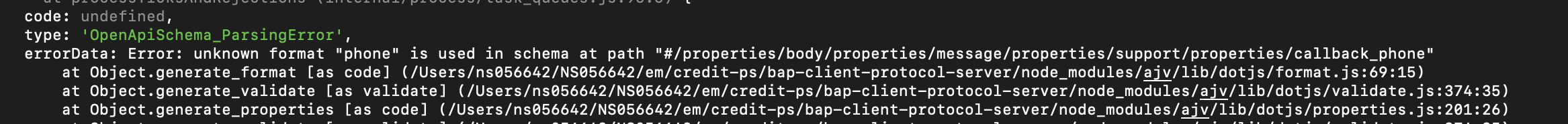 OpenApi Validator throws an error for format: phone in the YAML · Issue #371 · beckn/protocol ...