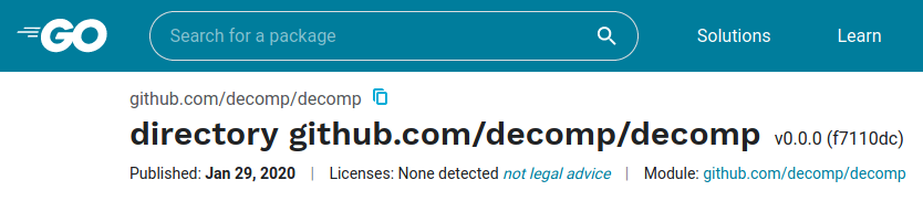 Godev License Not Detected For Decompdecomp · Issue 37268 · Golanggo · Github
