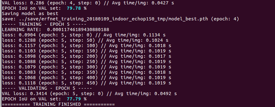 There is not model_best.pth after training finish · Issue #11 · Eromera/erfnet_pytorch · GitHub