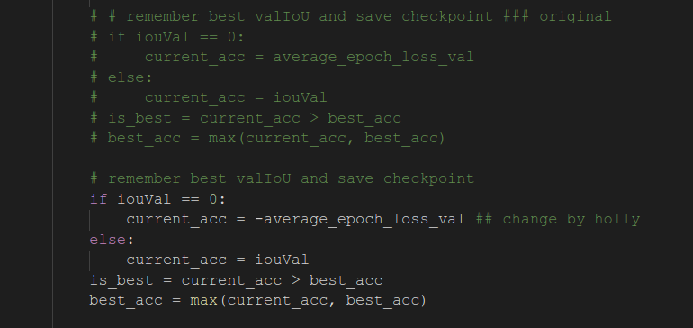 There is not model_best.pth after training finish · Issue #11 · Eromera/erfnet_pytorch · GitHub