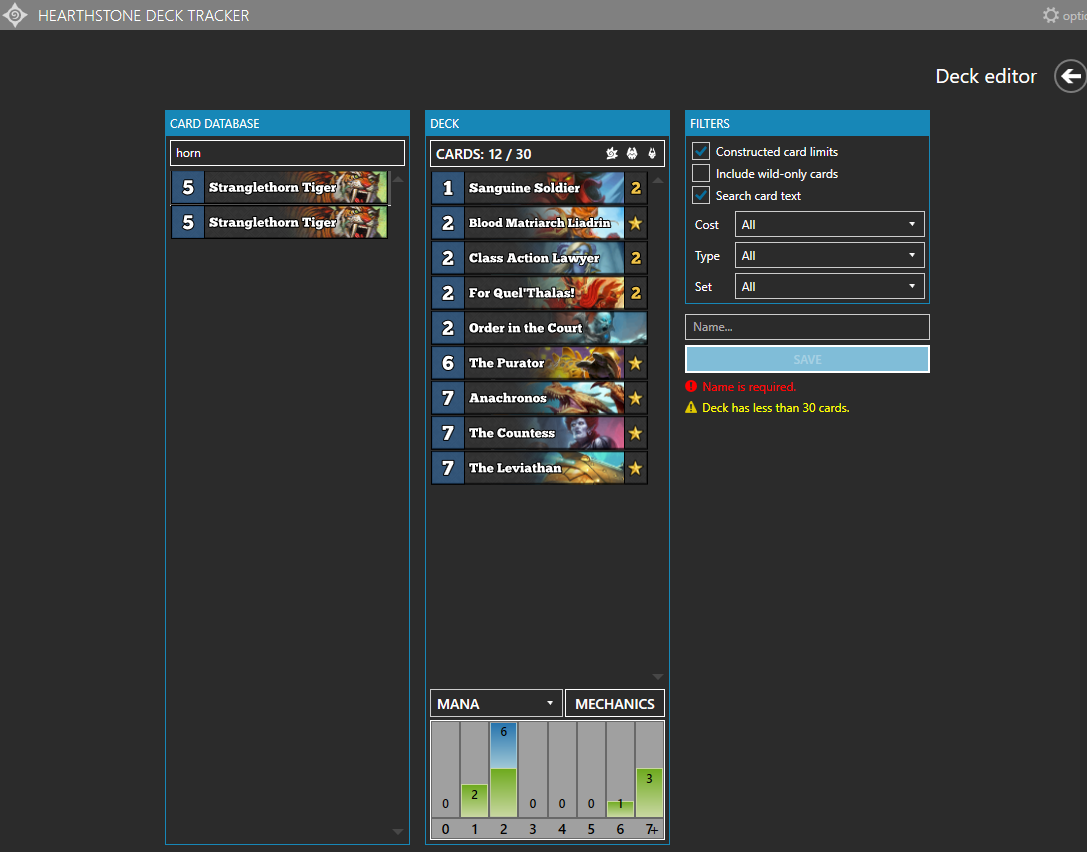 No Horn of the Windlord when creating a Paladin deck · Issue #4484 · HearthSim/Hearthstone-Deck ...