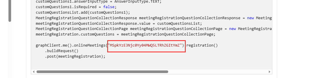 Meetingregistration object is not working in Graph Bata. · Issue #2061 ...