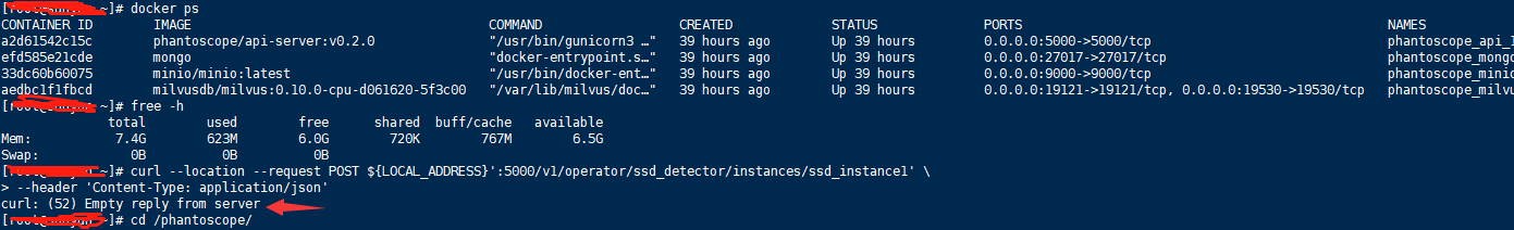 post '/v1/operator/ssd_detector/instances/ssd_instance1' curl: (52) Empty reply from server ...