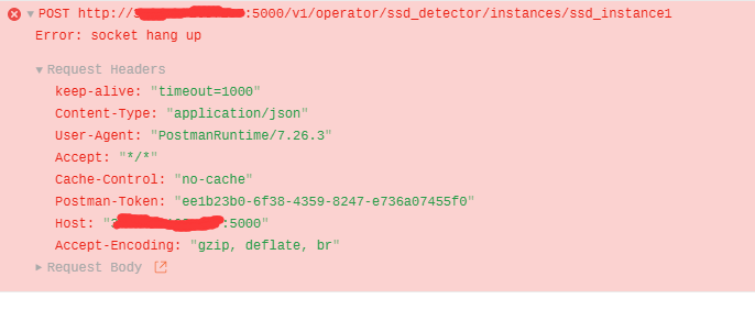 post '/v1/operator/ssd_detector/instances/ssd_instance1' curl: (52) Empty reply from server ...