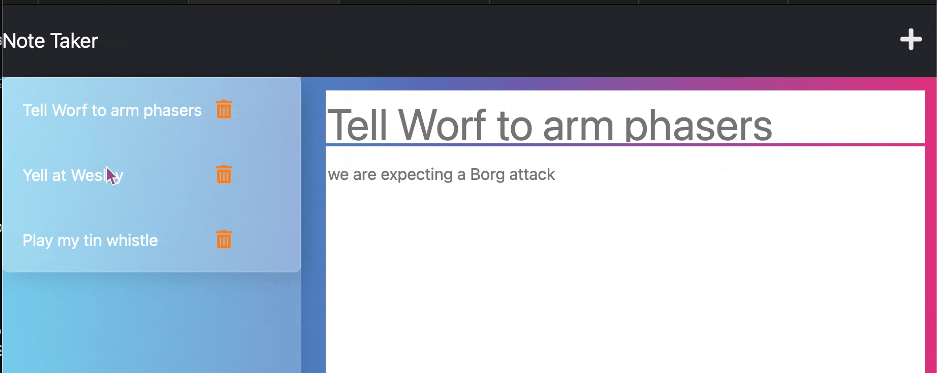 GitHub - platevoltage/Take-a-Note: This is a full stack note taking app that uses express.js ...