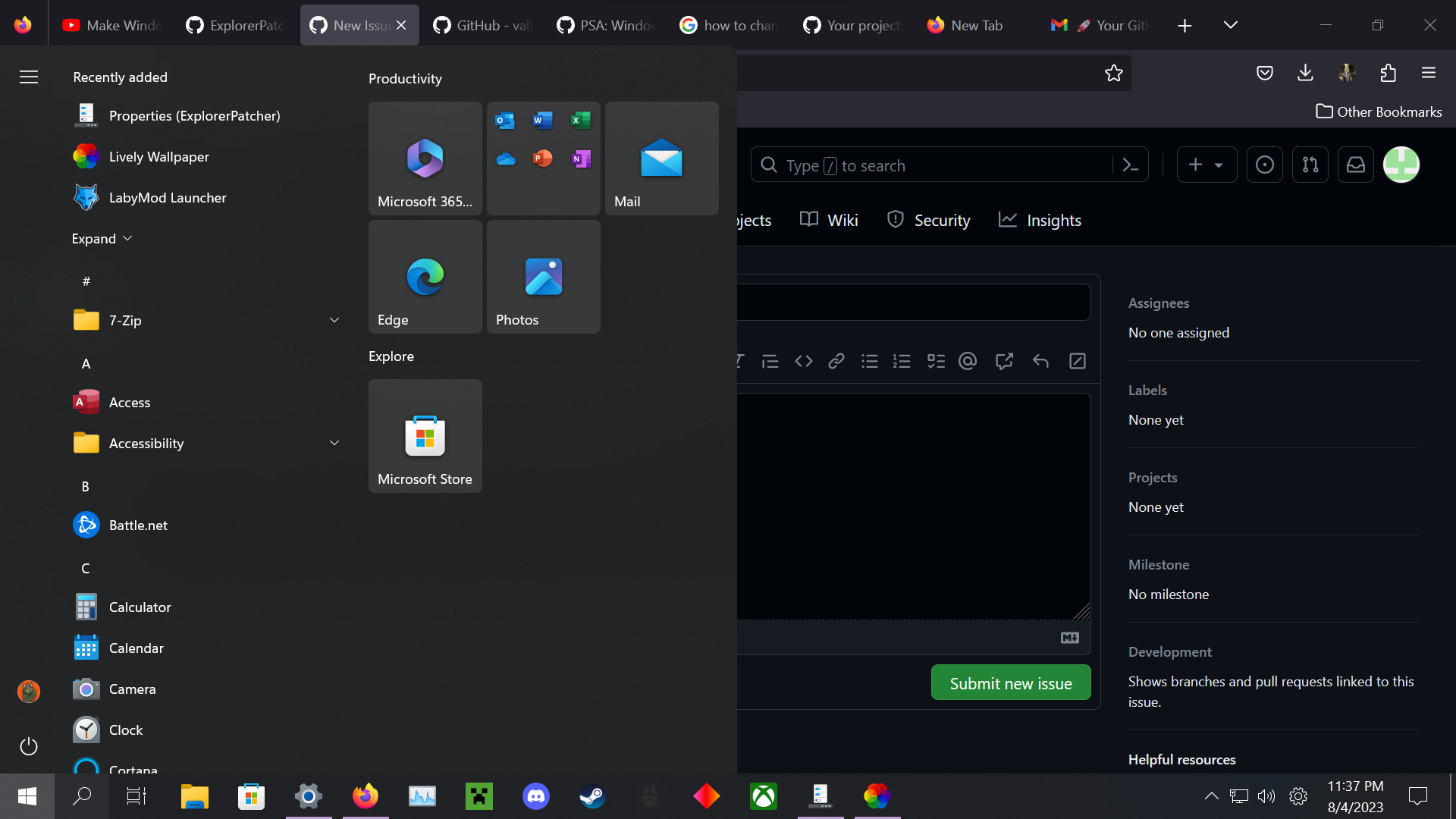 Search menu · Issue #1786 · valinet/ExplorerPatcher · GitHub