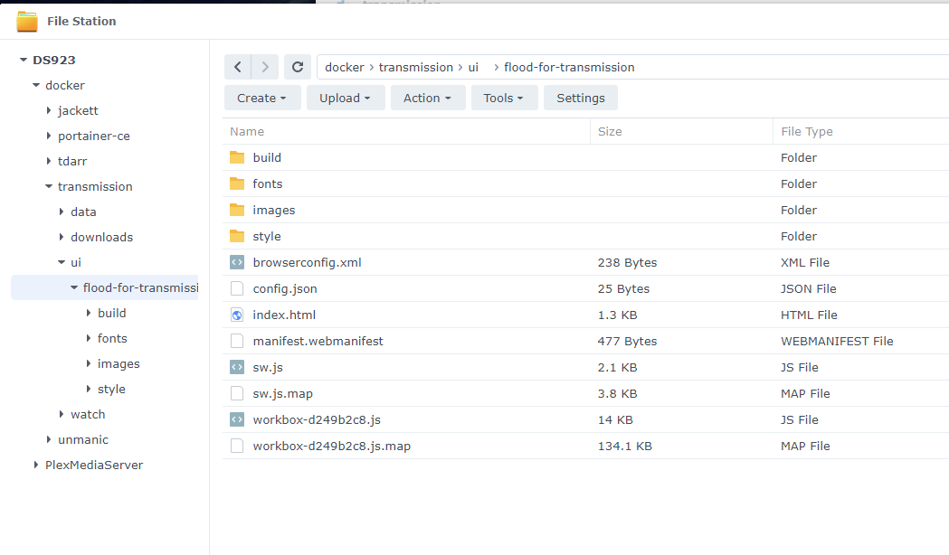 Flood over Docker (Synology NAS) · Issue #521 · johman10/flood-for-transmission · GitHub