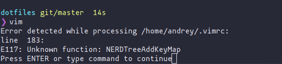 E117: Unknown function: NERDTreeAddKeyMap · Issue #874 · preservim/nerdtree · GitHub