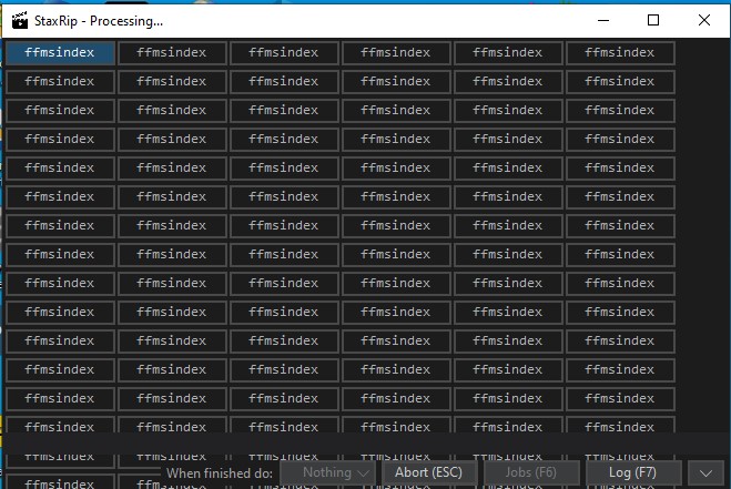 Infinite Loop With Ffmsindex In V2 25 0 And Av1 Svtav1encapp Encoding · Issue 1068 · Staxrip