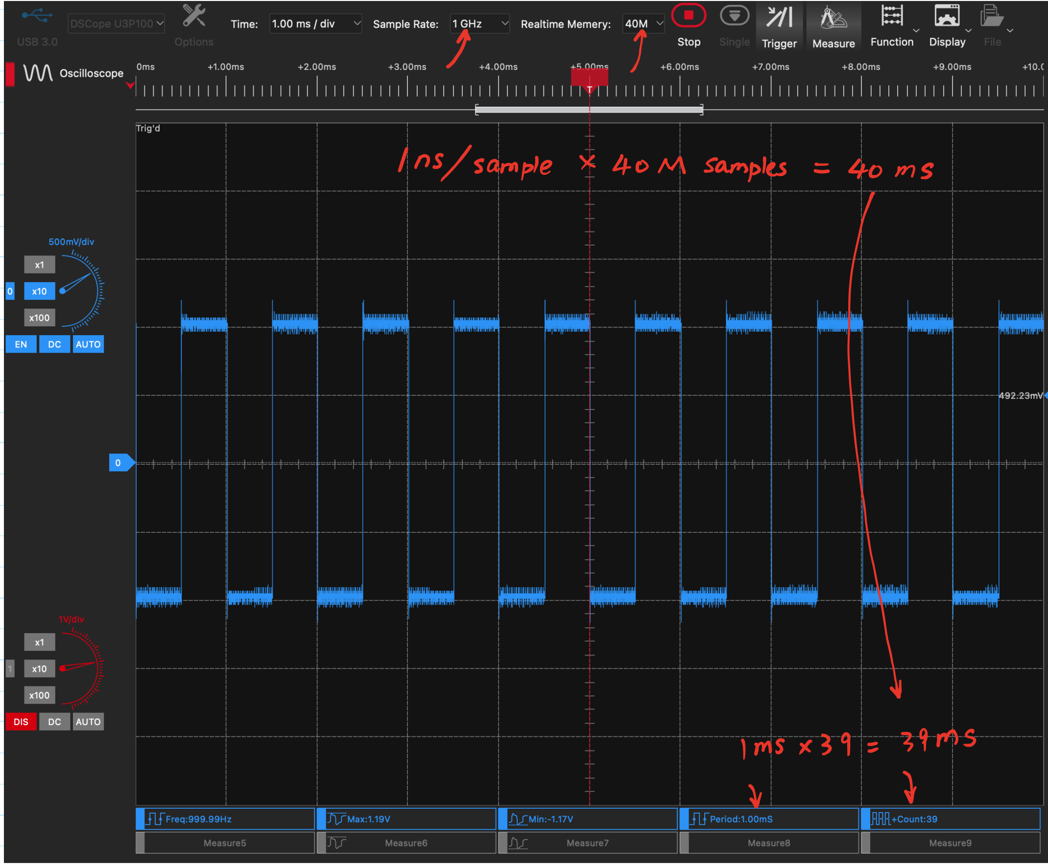 I modified the size of the real-time memory that the oscilloscope can use. · Issue #685 ...