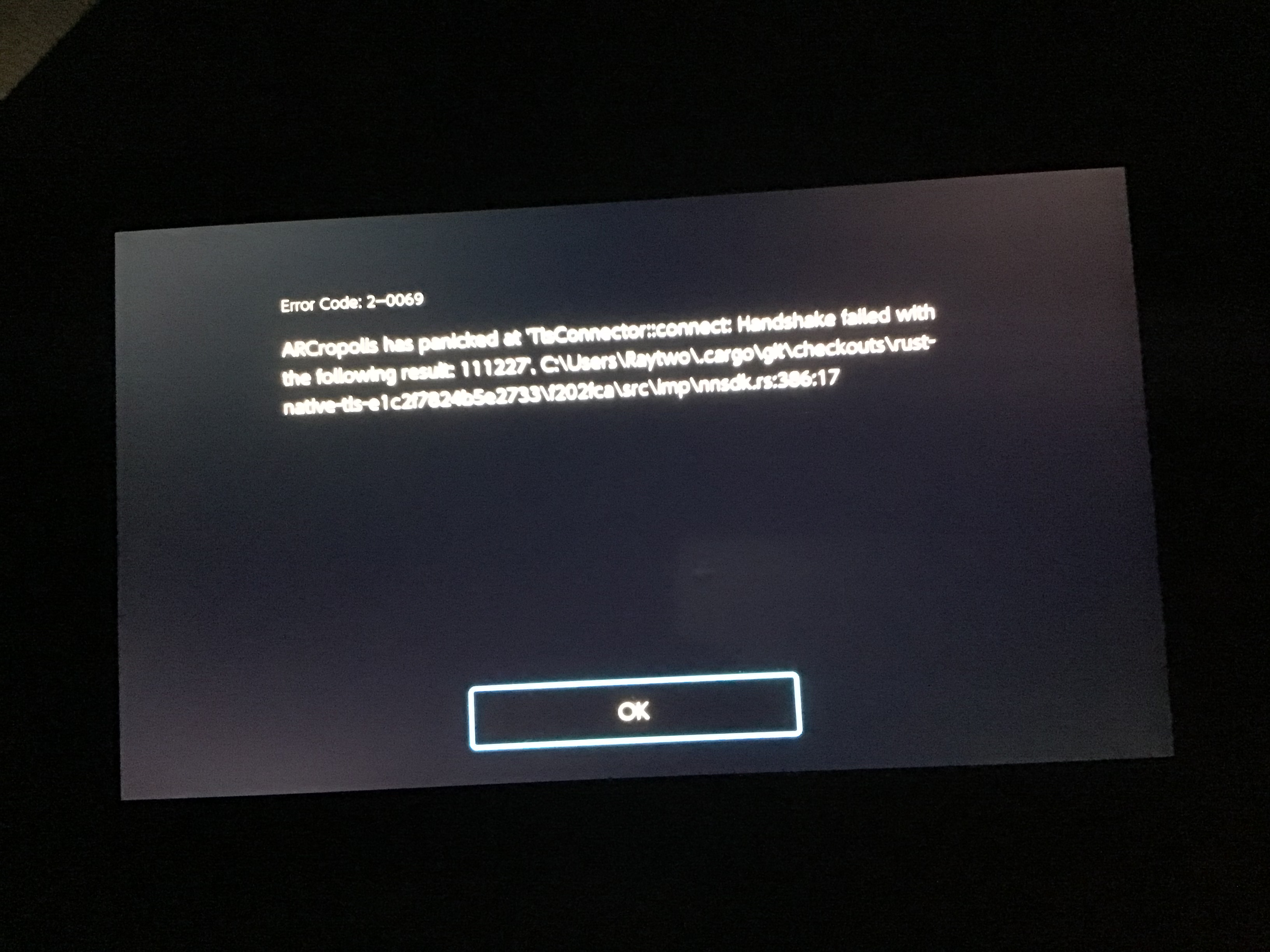 [Panic] Brief description of the issue · Issue #538 · Raytwo/ARCropolis · GitHub