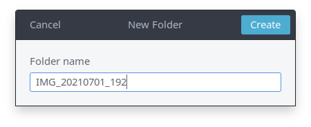 After selecting few files, create a new folder and move the selected files into it · Issue #1279 ...
