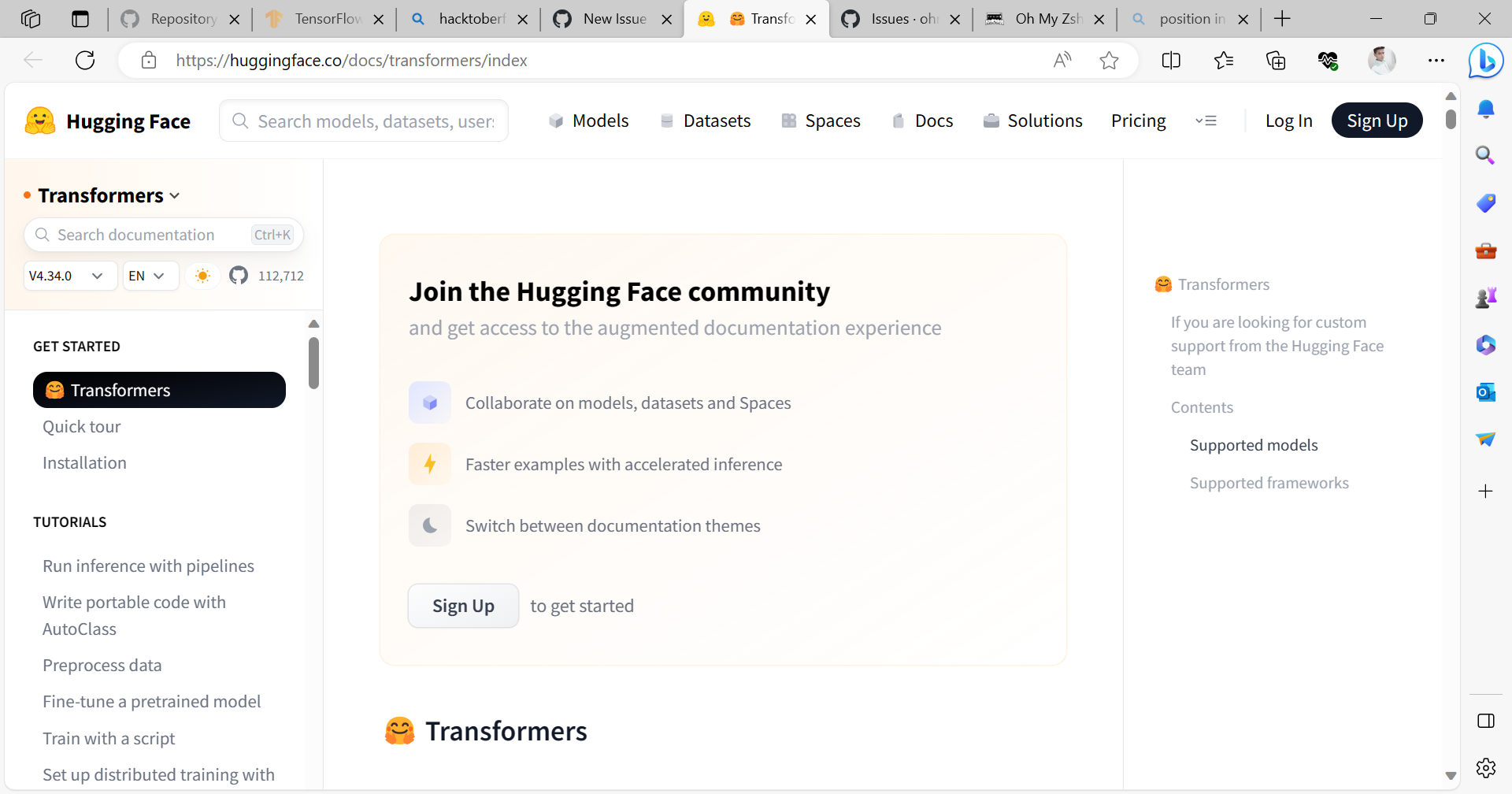 FIXED POSITION OF NAVBAR · Issue #26563 · huggingface/transformers · GitHub