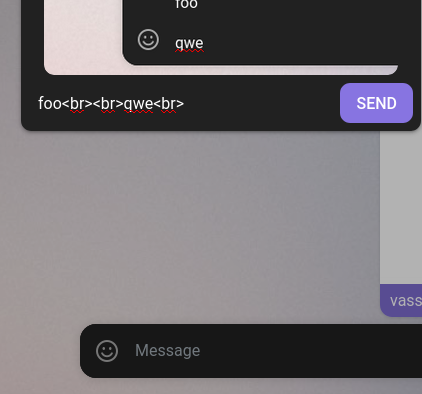 [BUG] when pasting an image in the text input, special characters get replaced with their ...