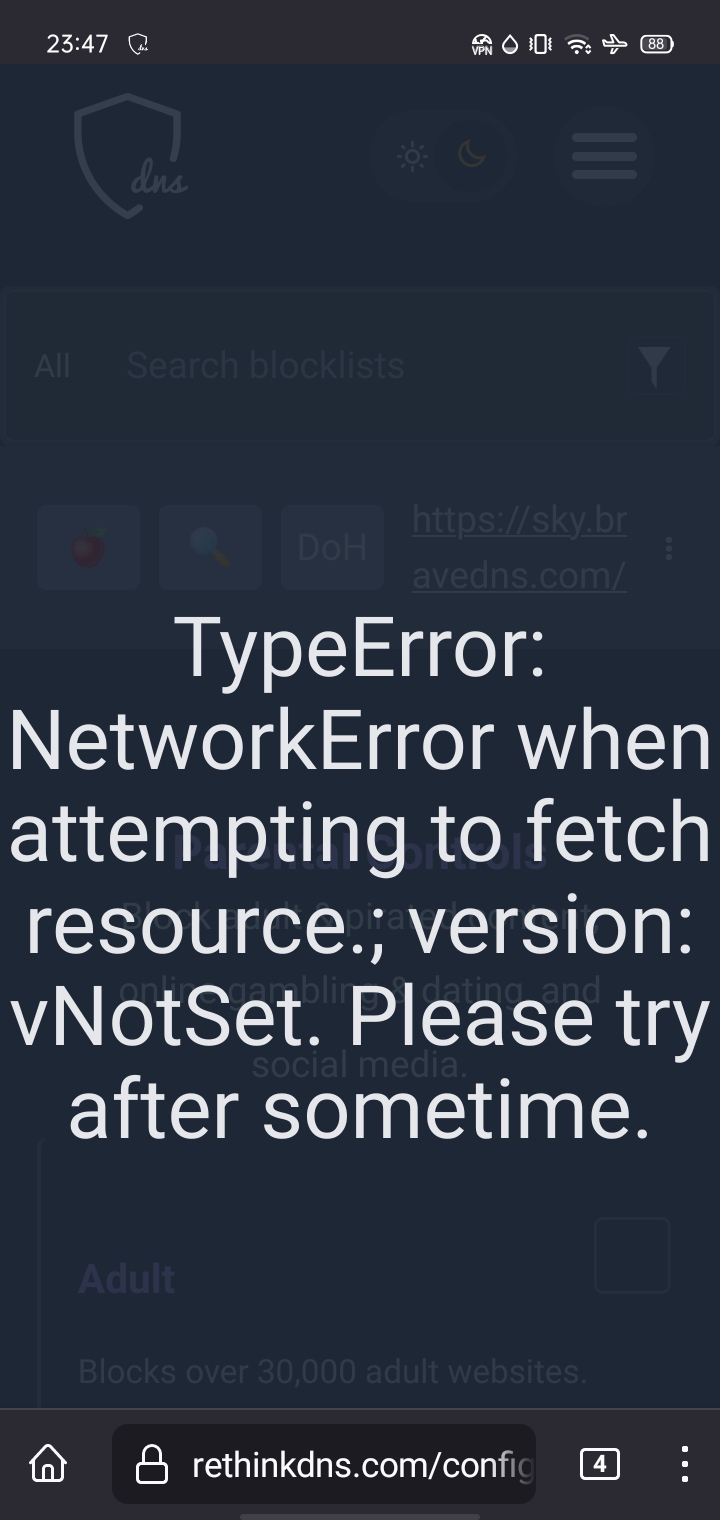 Rethink Dns Is Down · Issue 1144 · Celzerorethink App · Github