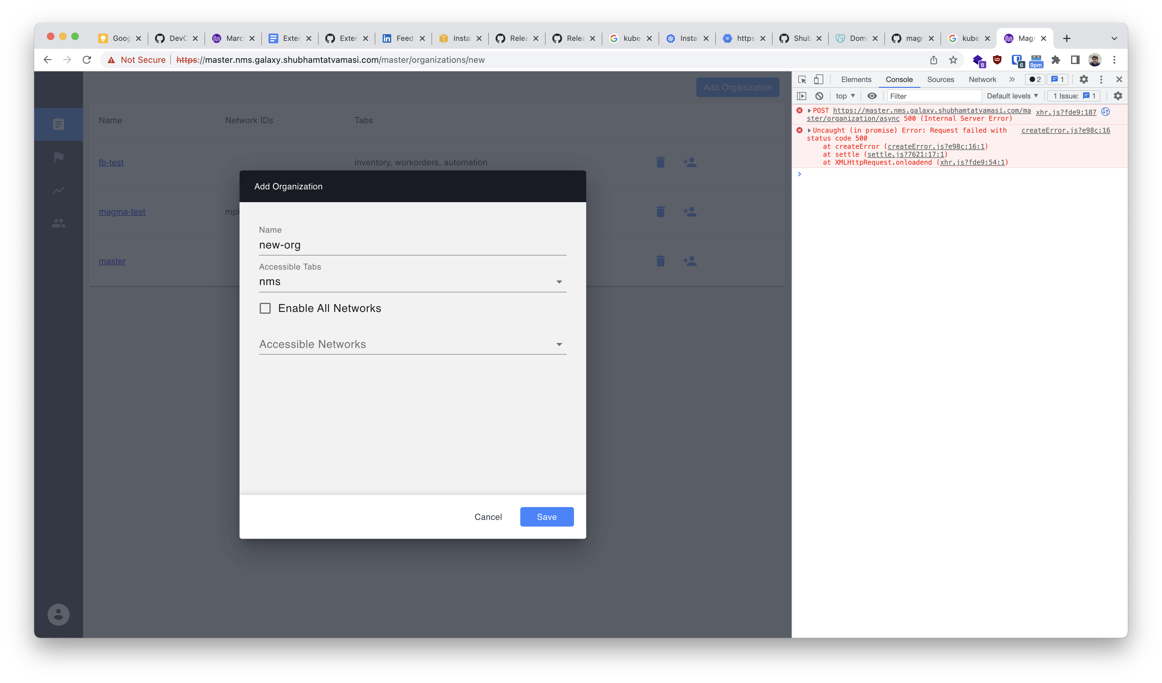 Error Creating New Org From Master Nms 17 Release · Issue 12346 · Magmamagma · Github